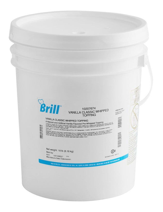 Whipped Vanilla Classic Topping RTU